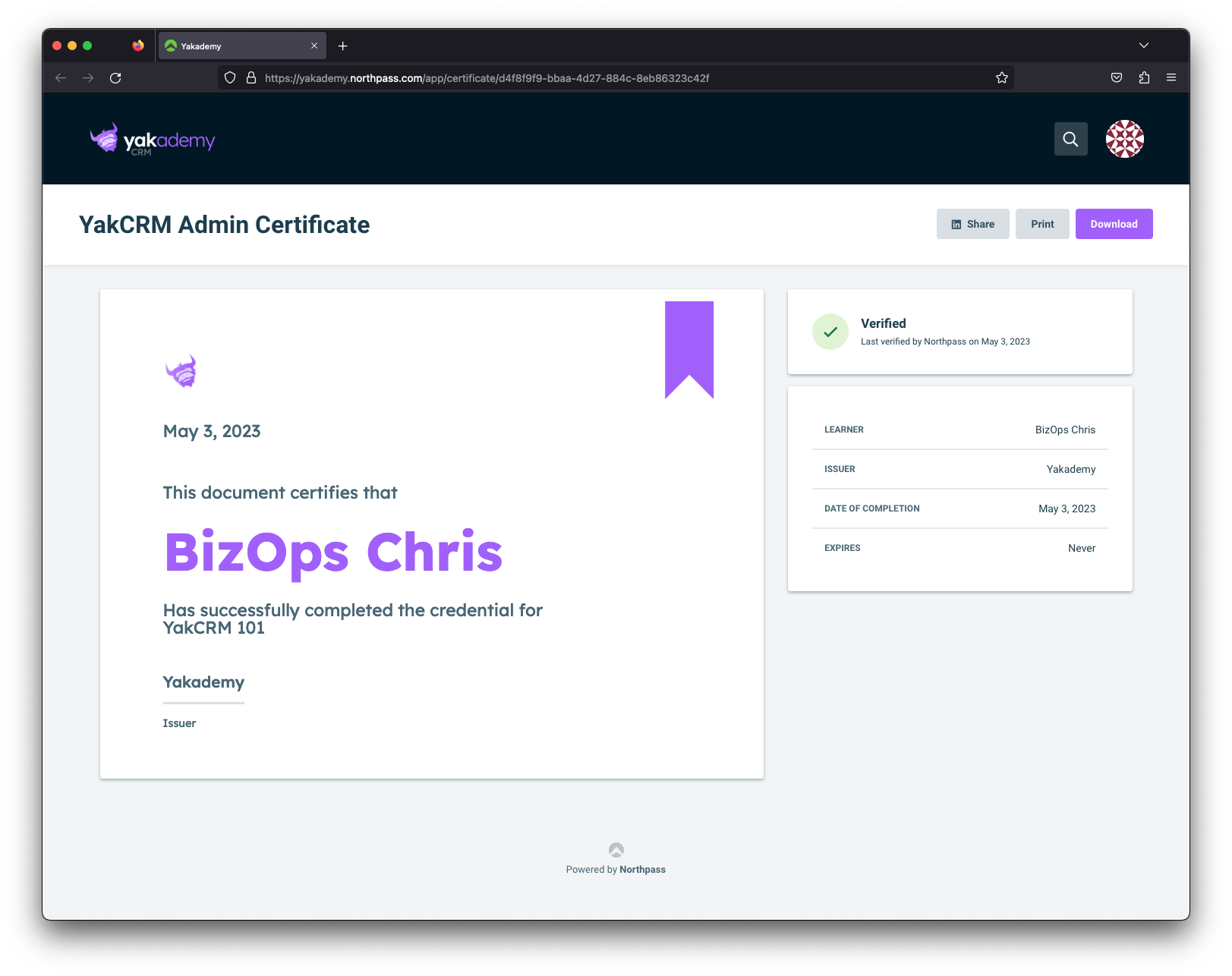 Certificate Verification Pages